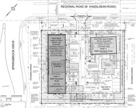 Mixed use building proposed for Hazeldean at Springbrook - Glen Gower ...