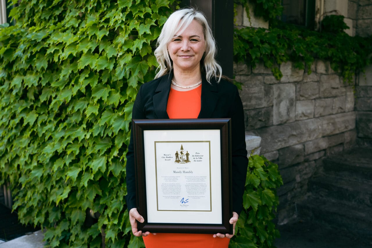 Mandy Hambly receives Mayor’s City Builder Award - Glen Gower ...
