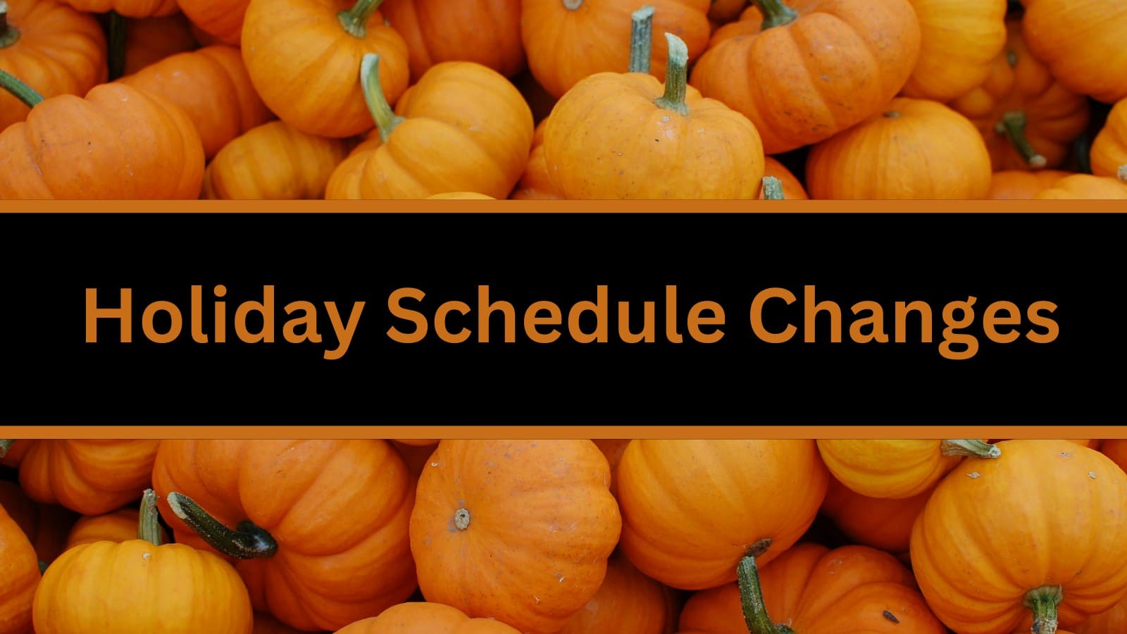 Thanksgiving Schedule Changes - Glen Gower | Councillor / Conseiller ...