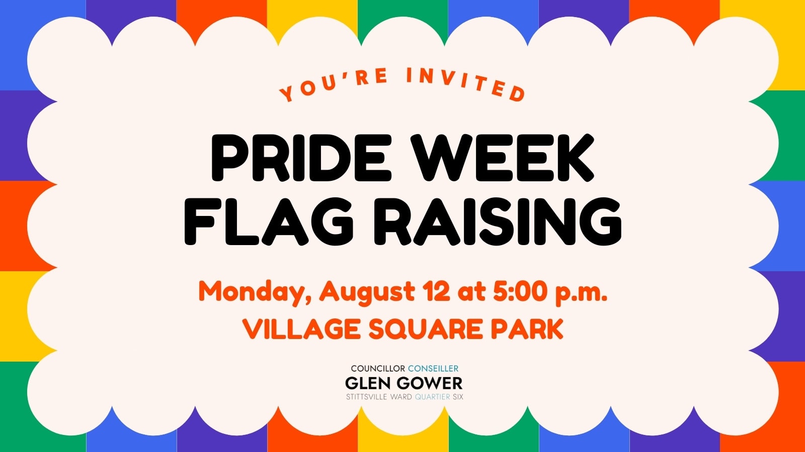 AUGUST 12: Pride Week Flag Raising Ceremony in Stittsville - Glen Gower ...