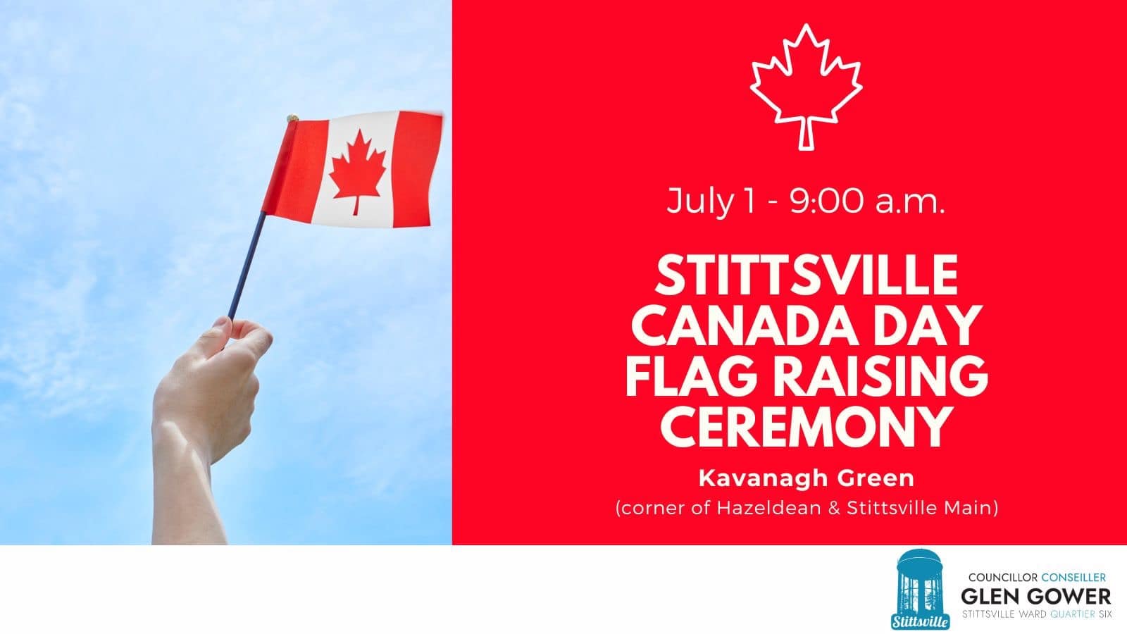 Join us for the Canada Day Flag Raising Ceremony! (2025) - Glen Gower ...